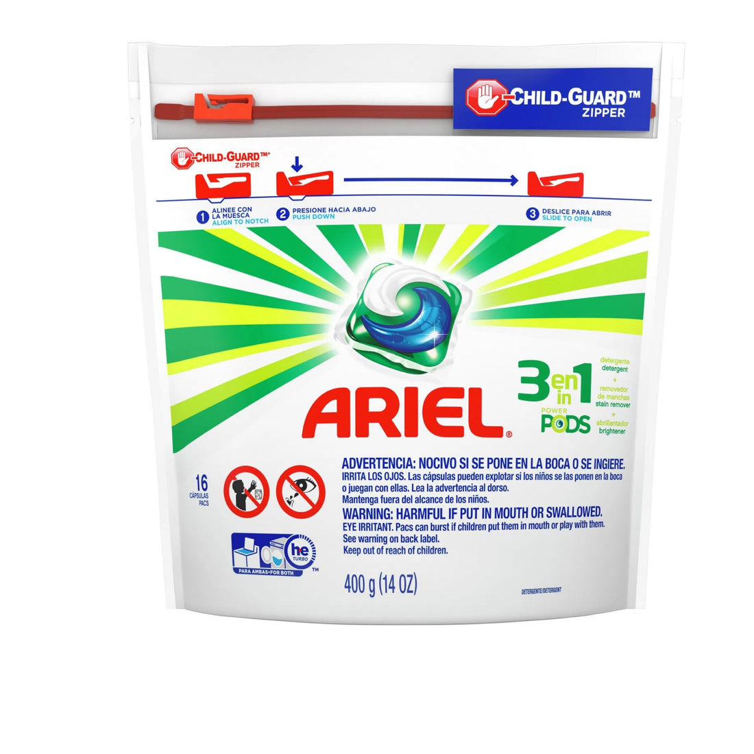 Ariel pods Detergente Cápsulas 16 Unidades – Distribuidora Renacer